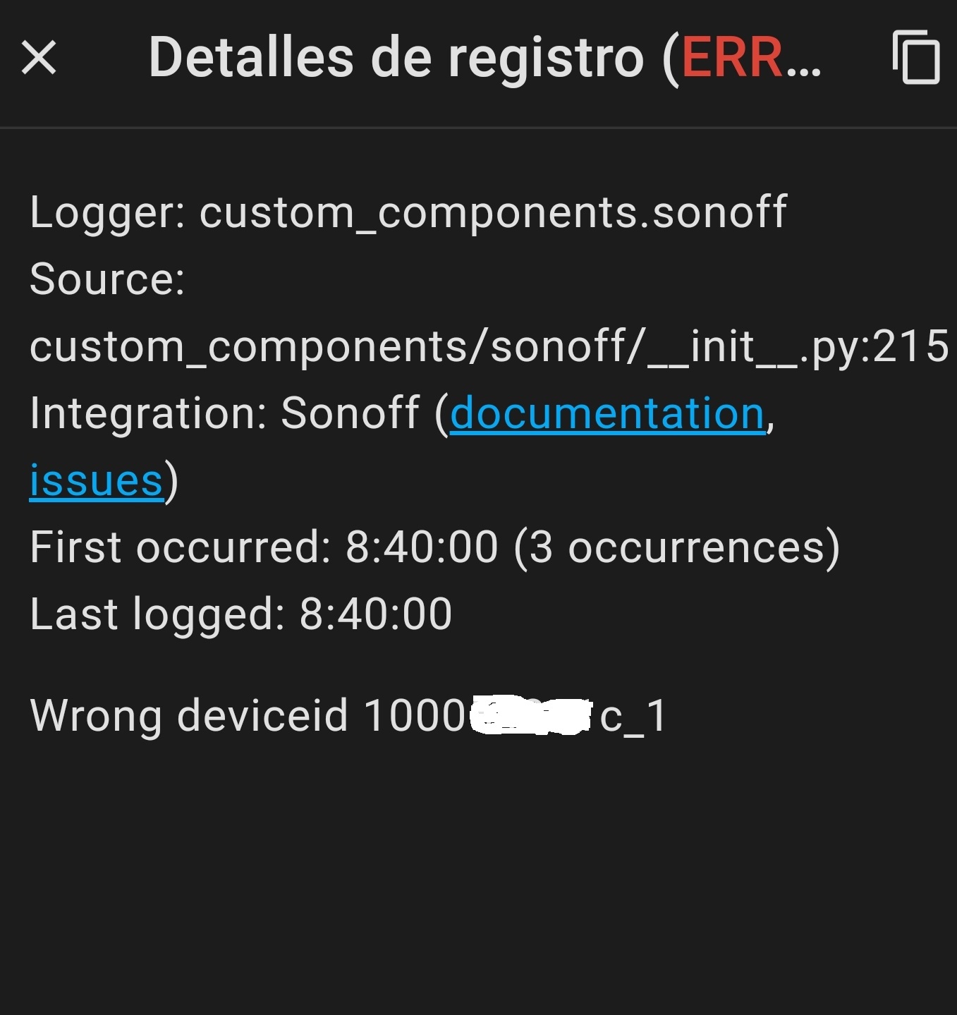4CH PRO R2 with error message in log · Issue #480 · AlexxIT/SonoffLAN · GitHub