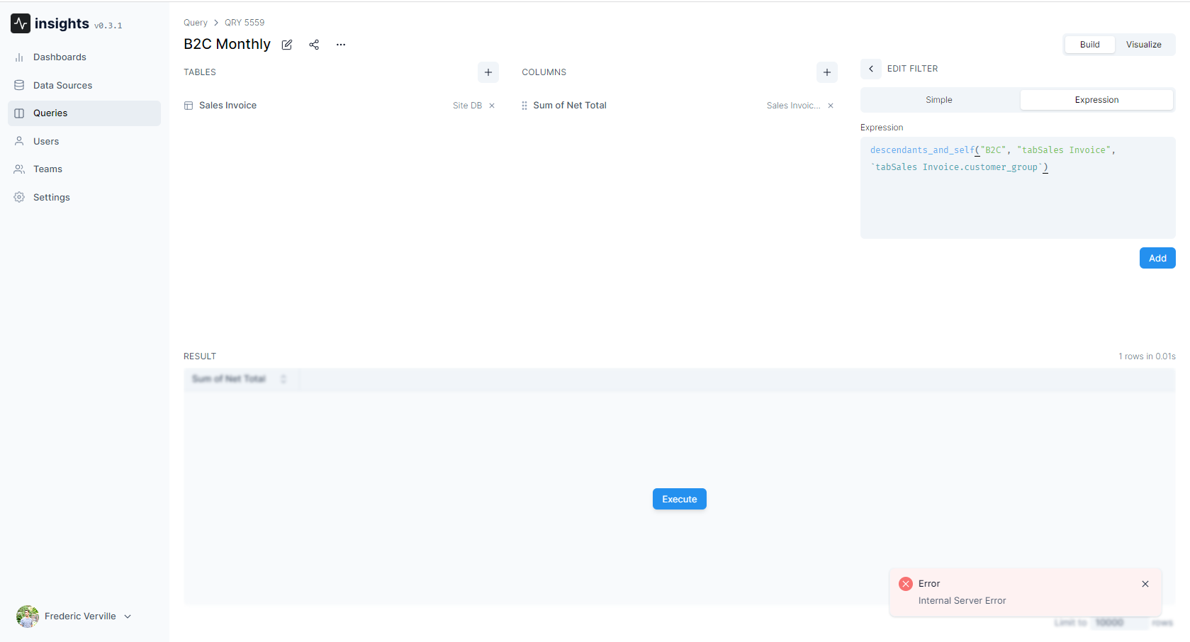 Cant Make Descendants Work · Issue 99 · Frappeinsights · Github 