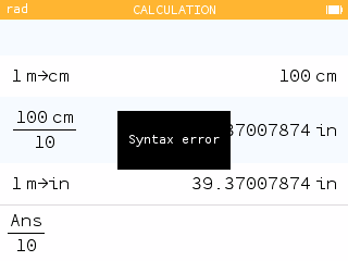 Units and Ans sometimes gives syntax error · Issue #2092 · numworks/epsilon · GitHub