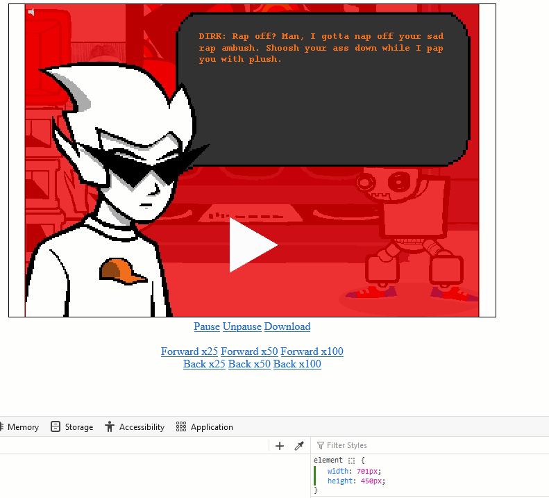 Homestuck - distortions in prerendered text image · Issue #12205 ...