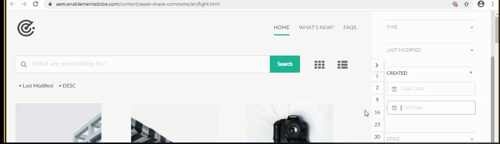 Created date picker alignment issue · Issue #524 · adobe/asset-share-commons · GitHub