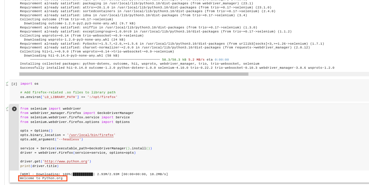 Upgrade Ubuntu 22.04 geckodriver/firefox crashes · Issue #3861 · googlecolab/colabtools · GitHub