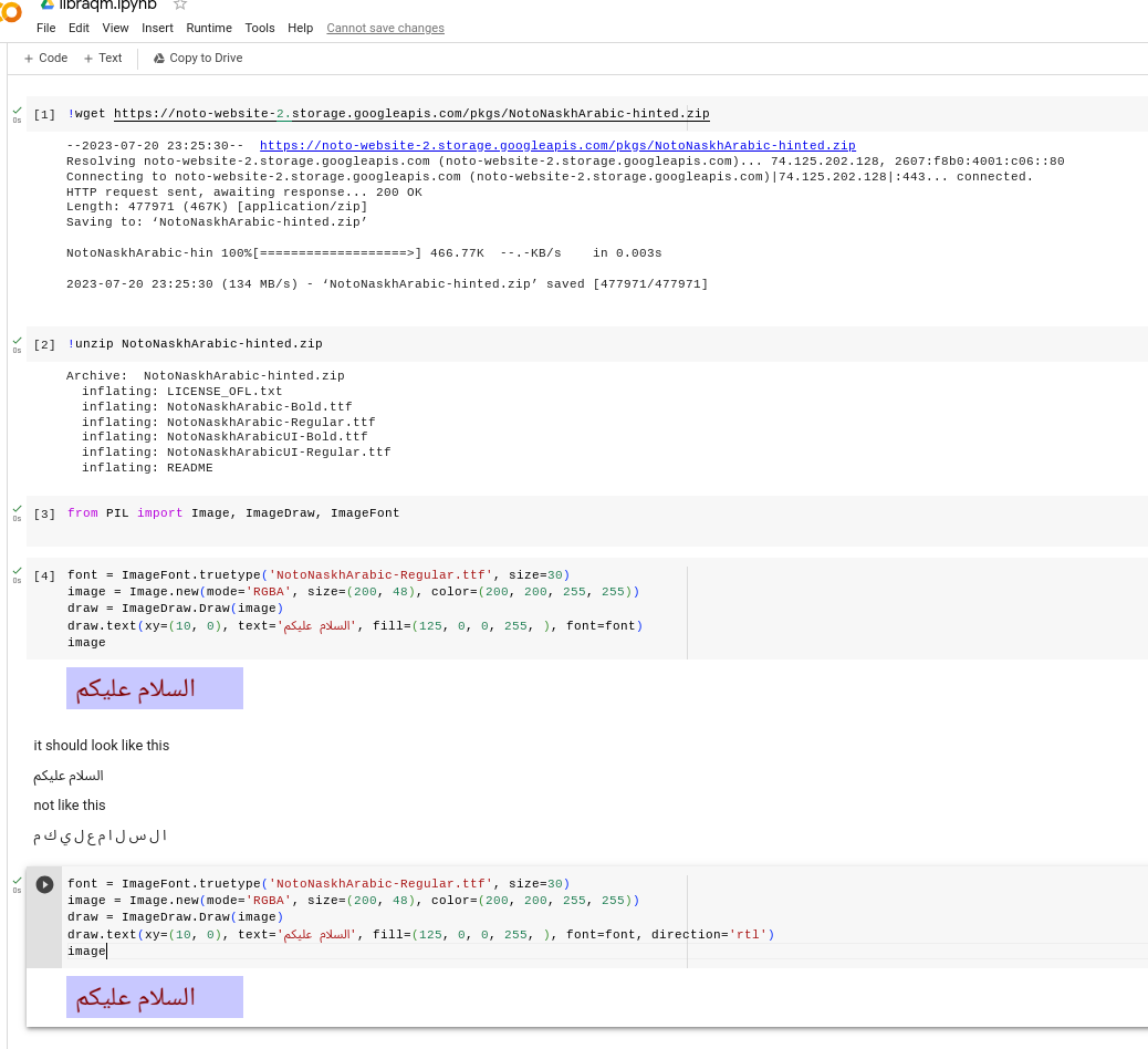 python pillow is compiled with libraqm · Issue #1044 · googlecolab/colabtools · GitHub