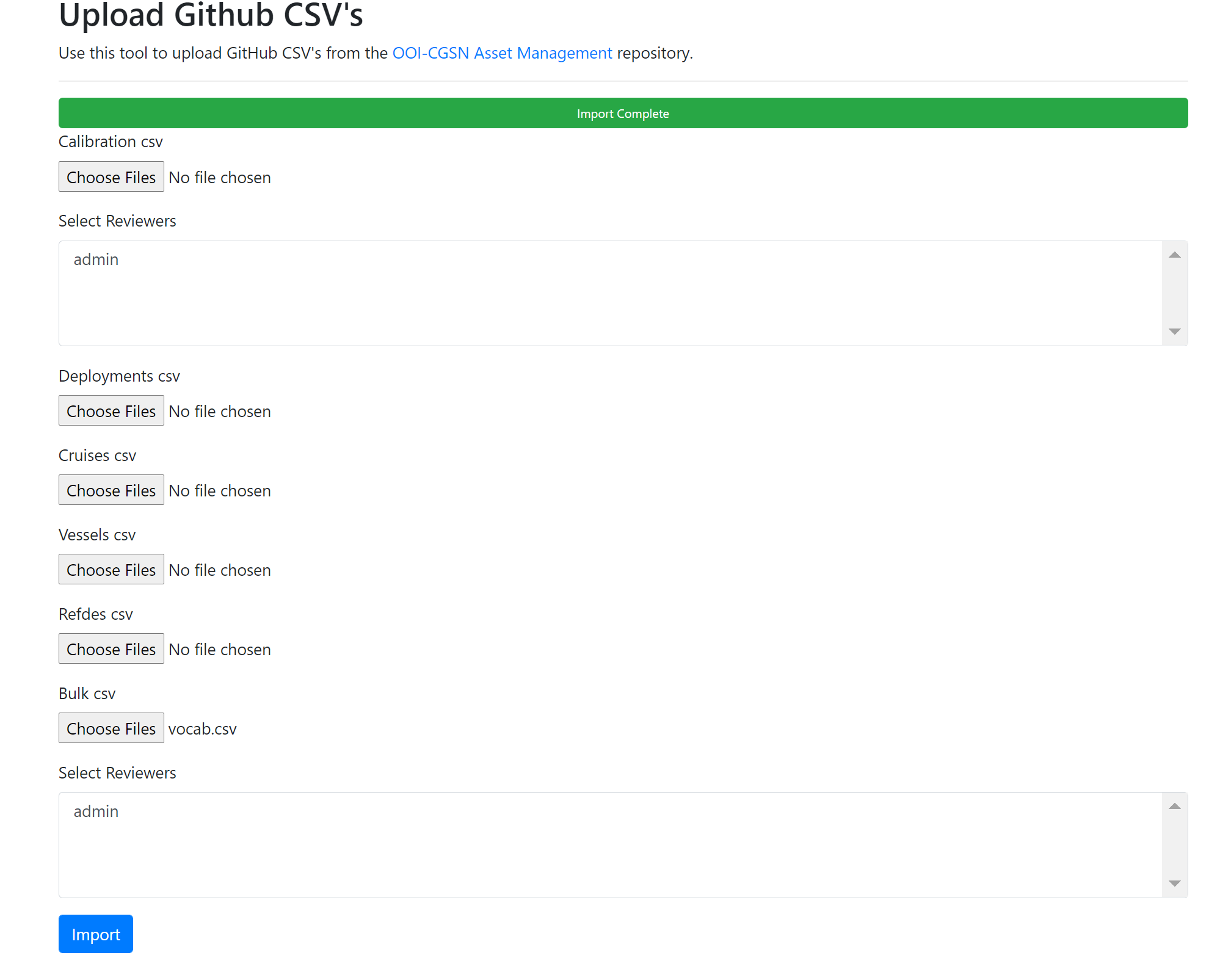 Add Error Checking to Upload Bulk CSV Files · Issue #504 · WHOIGit/ooicgsn-roundabout · GitHub