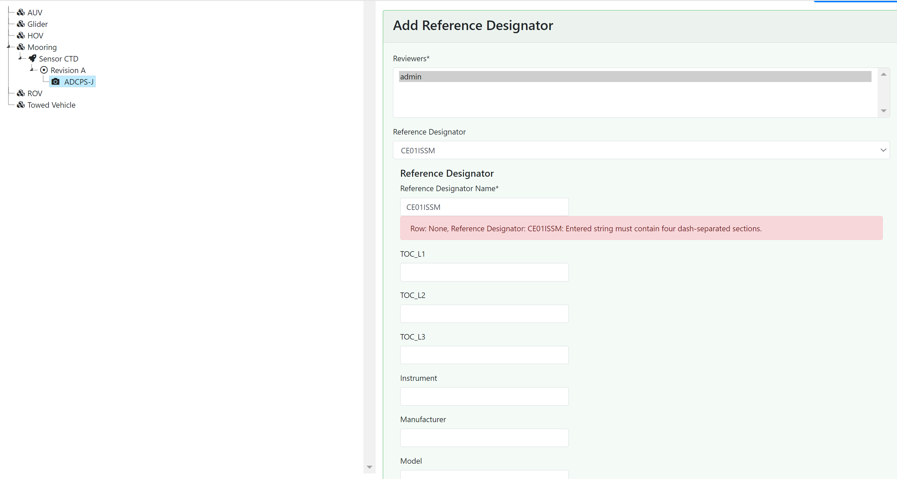 Invalid Reference Designators imported from CI vocab.csv file · Issue #505 · WHOIGit/ooicgsn ...
