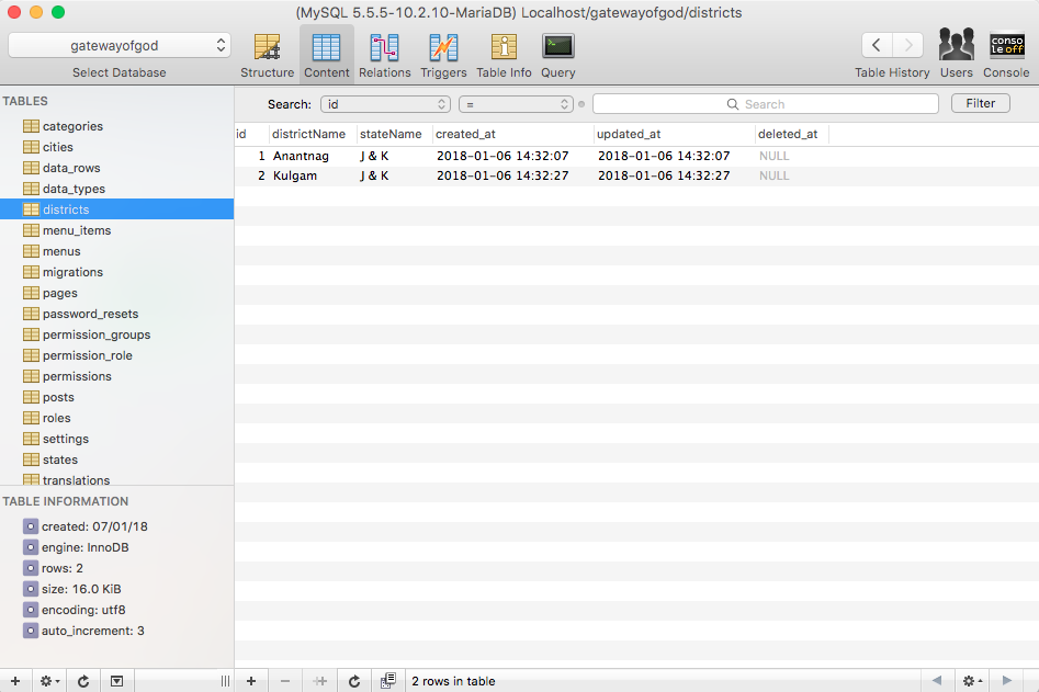 Relationship other data is not showing · Issue #2440 · thedevdojo/voyager · GitHub