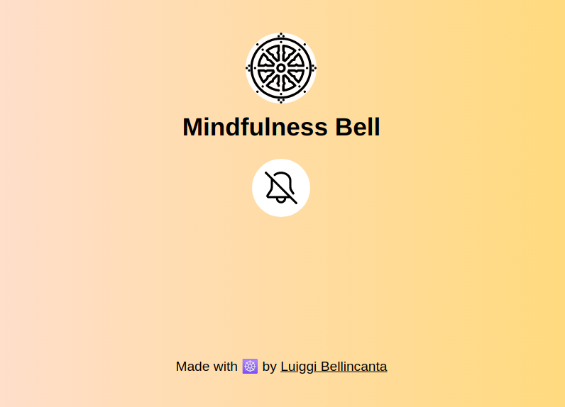 GitHub - luiggidev/mindfulness-bell: Recurrent bell strikes to remain ...