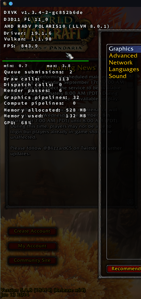 World of Warcraft 32-bit client reverts back to wine D3D9 · Issue #1192 · doitsujin/dxvk · GitHub