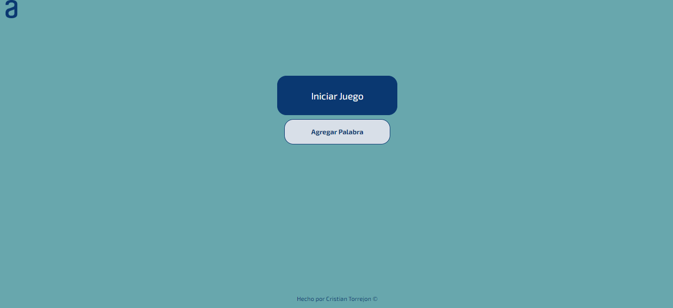 GitHub - CristianT2/challenge-one-juego-ahorcado: Segundo challenge de Principiante en ...