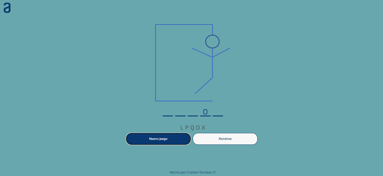 GitHub - CristianT2/challenge-one-juego-ahorcado: Segundo challenge de Principiante en ...