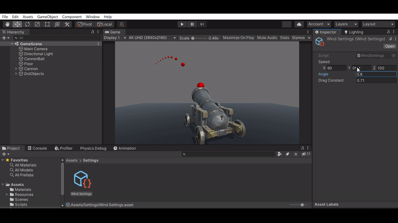 GitHub - EnesSahin4120/Kinematics-Part-2-: Cannon Ball Physics