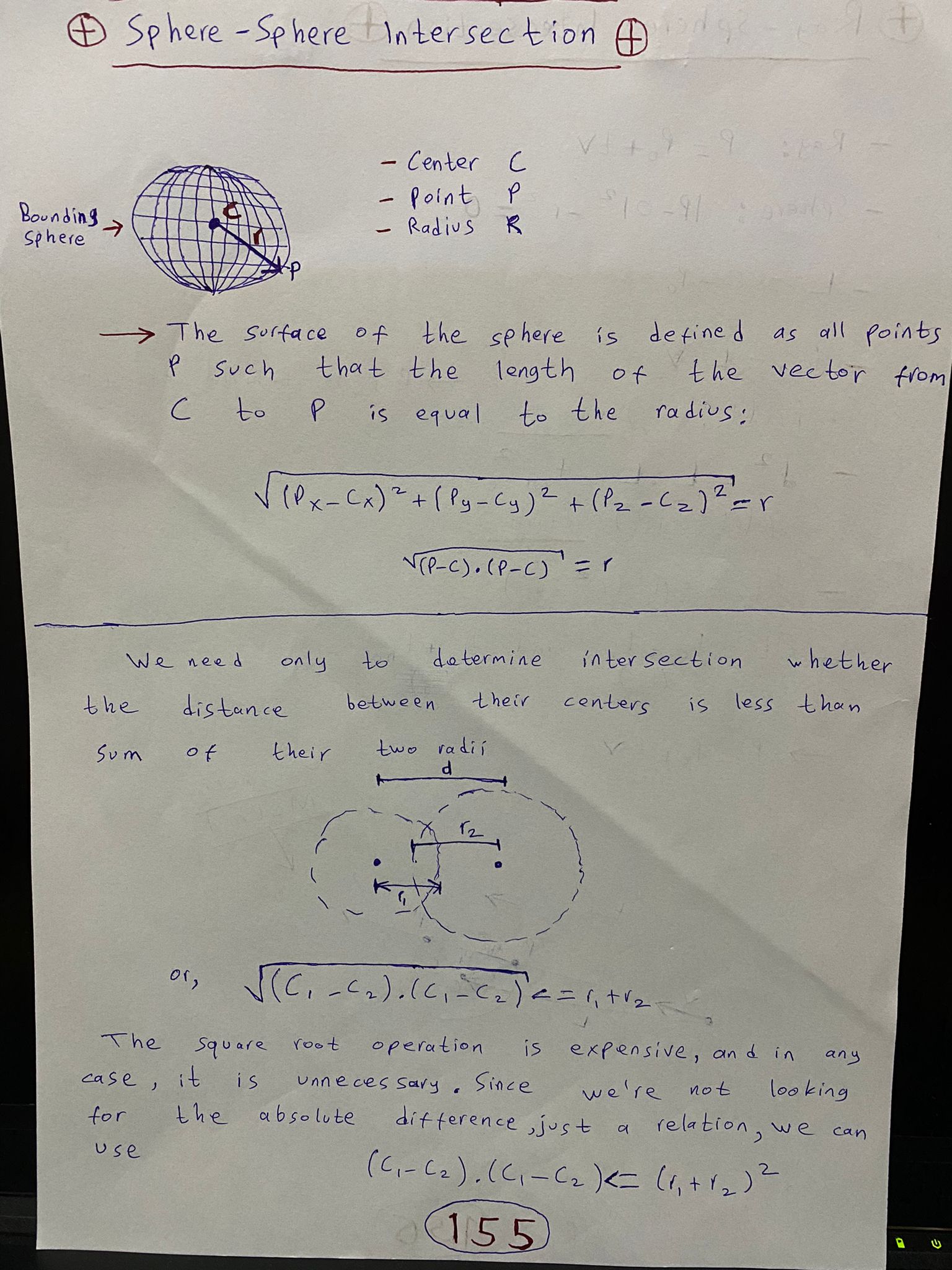 GitHub - EnesSahin4120/Intersection-Part-2-: Bounding Sphere, Sphere ...