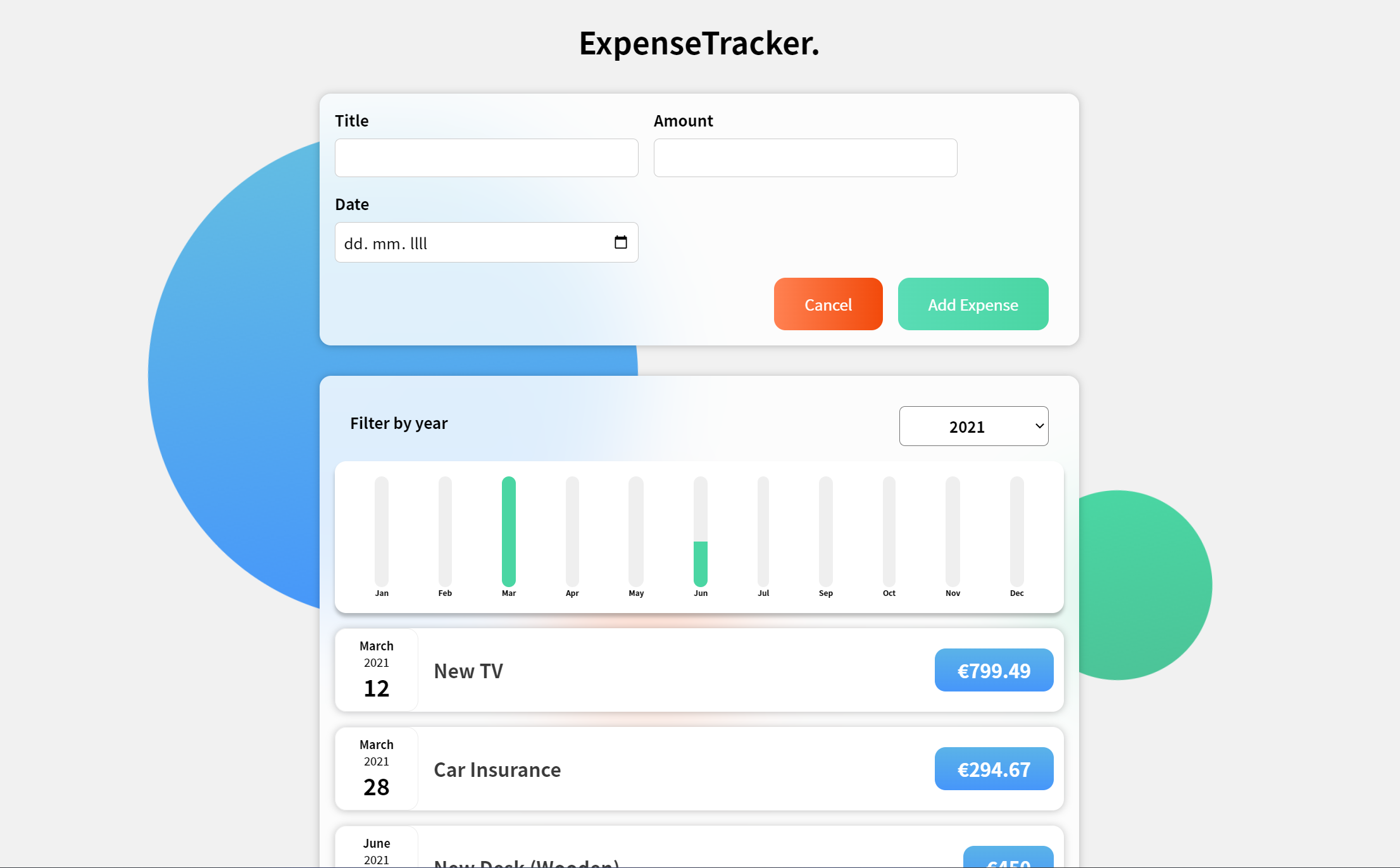 GitHub - vinojko/Expense-Tracker