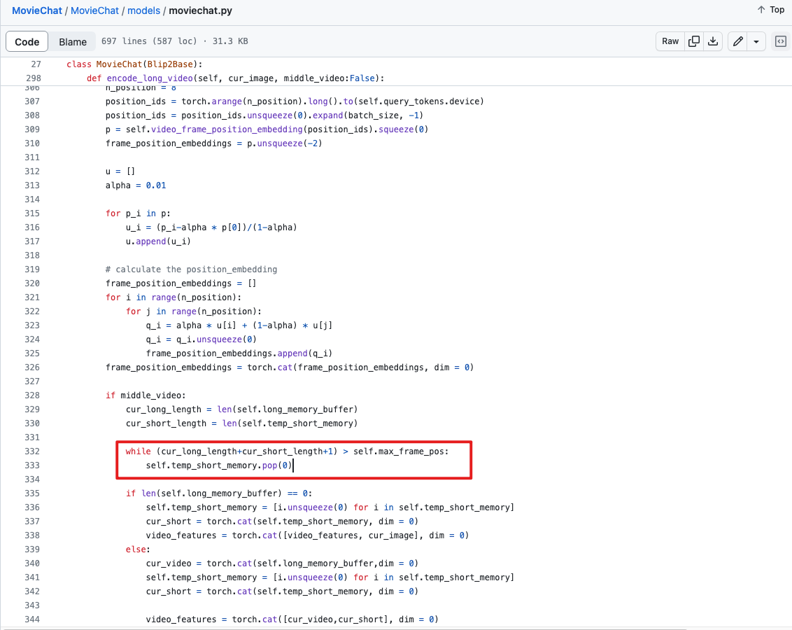 Breakpoint mode code questions? · Issue #18 · rese1f/MovieChat · GitHub