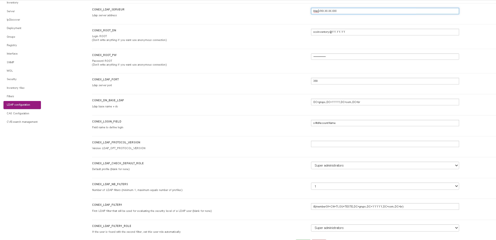 [BUG] Group filter in ldap connection not working · Issue #1481 · OCSInventory-NG/OCSInventory ...