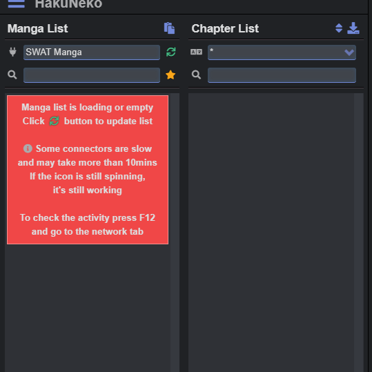 Swat Manga Connector Not Working · Issue 5478 · Manga Downloadhakuneko · Github 