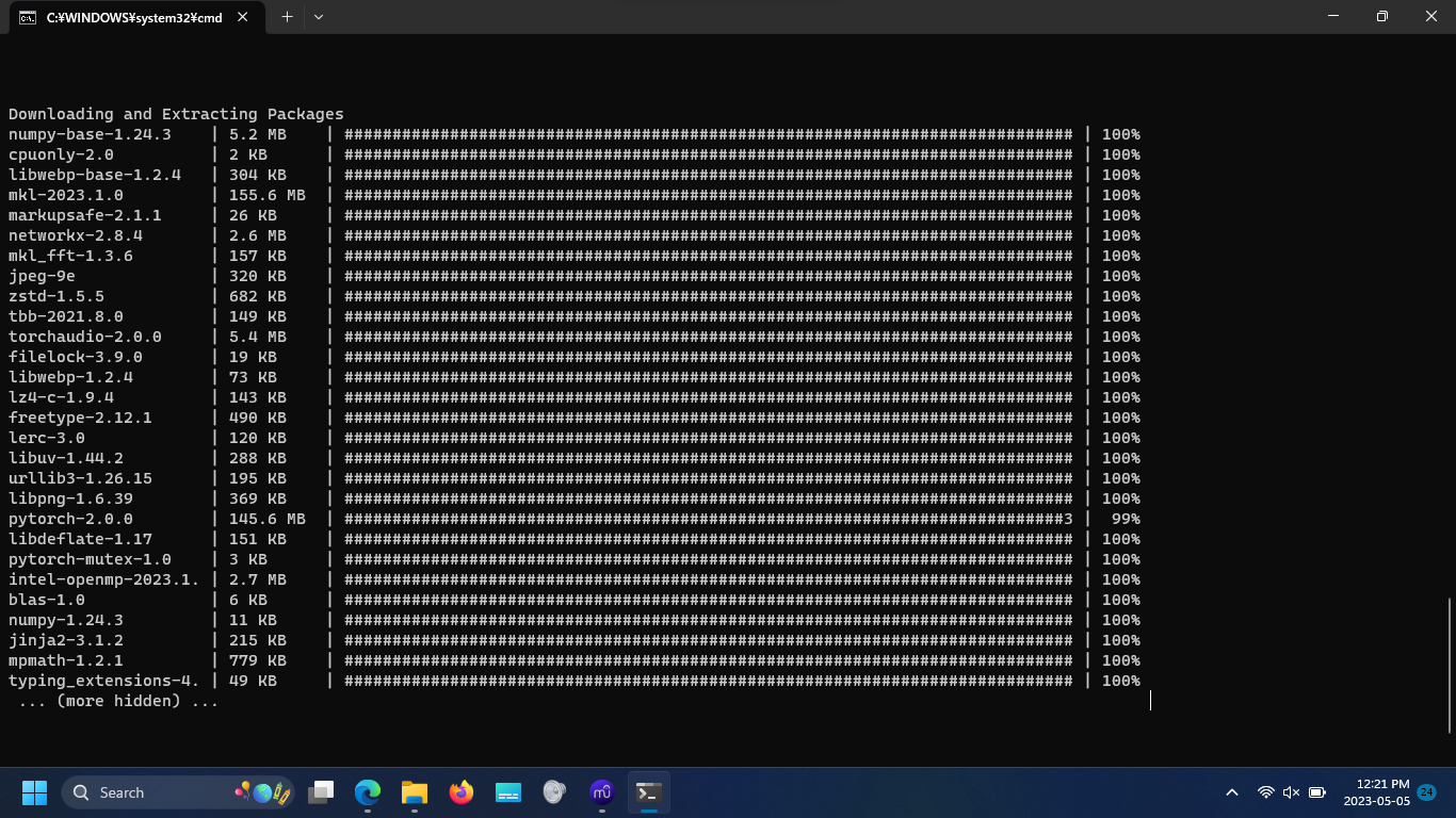 Collecting package metadata (current_repodata.json): \ Conda environment creation failed ...
