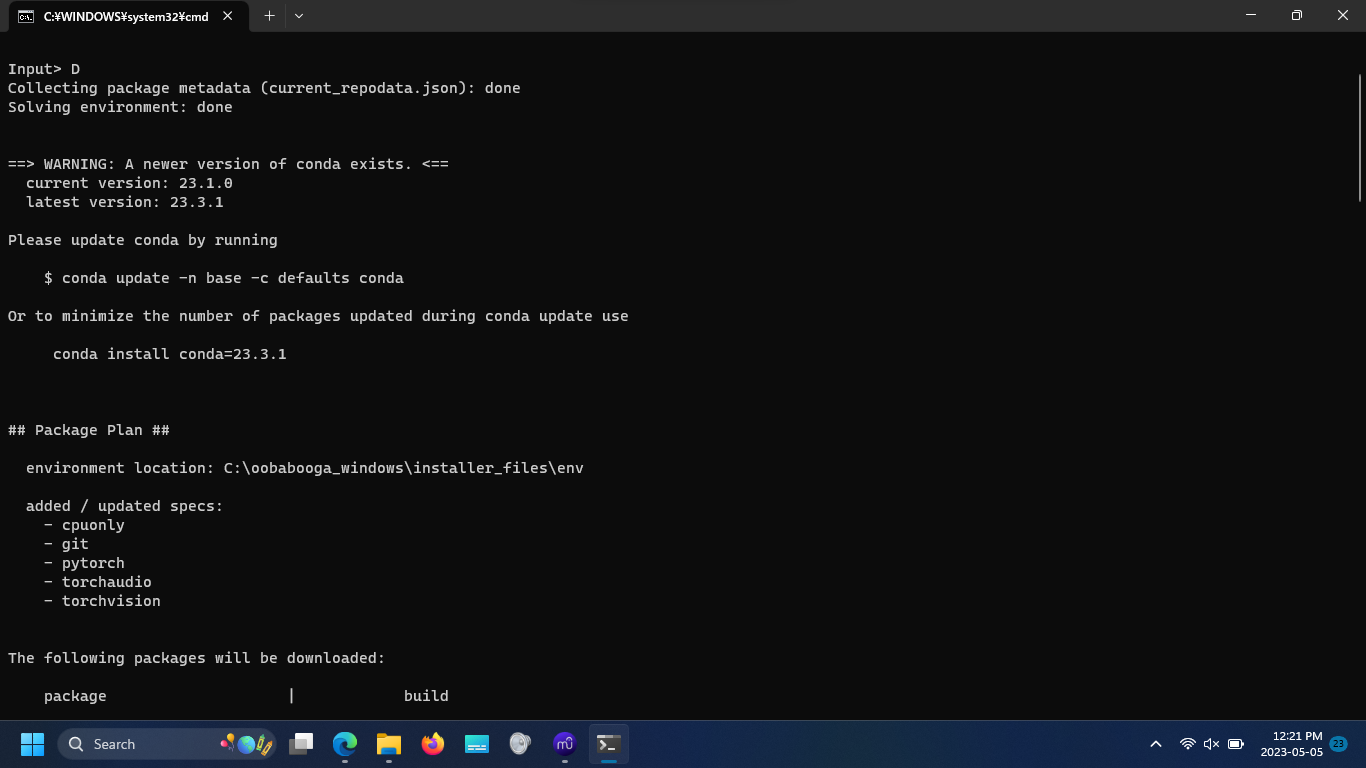 Collecting Package Metadata Currentrepodatajson Conda Environment Creation Failed 2217
