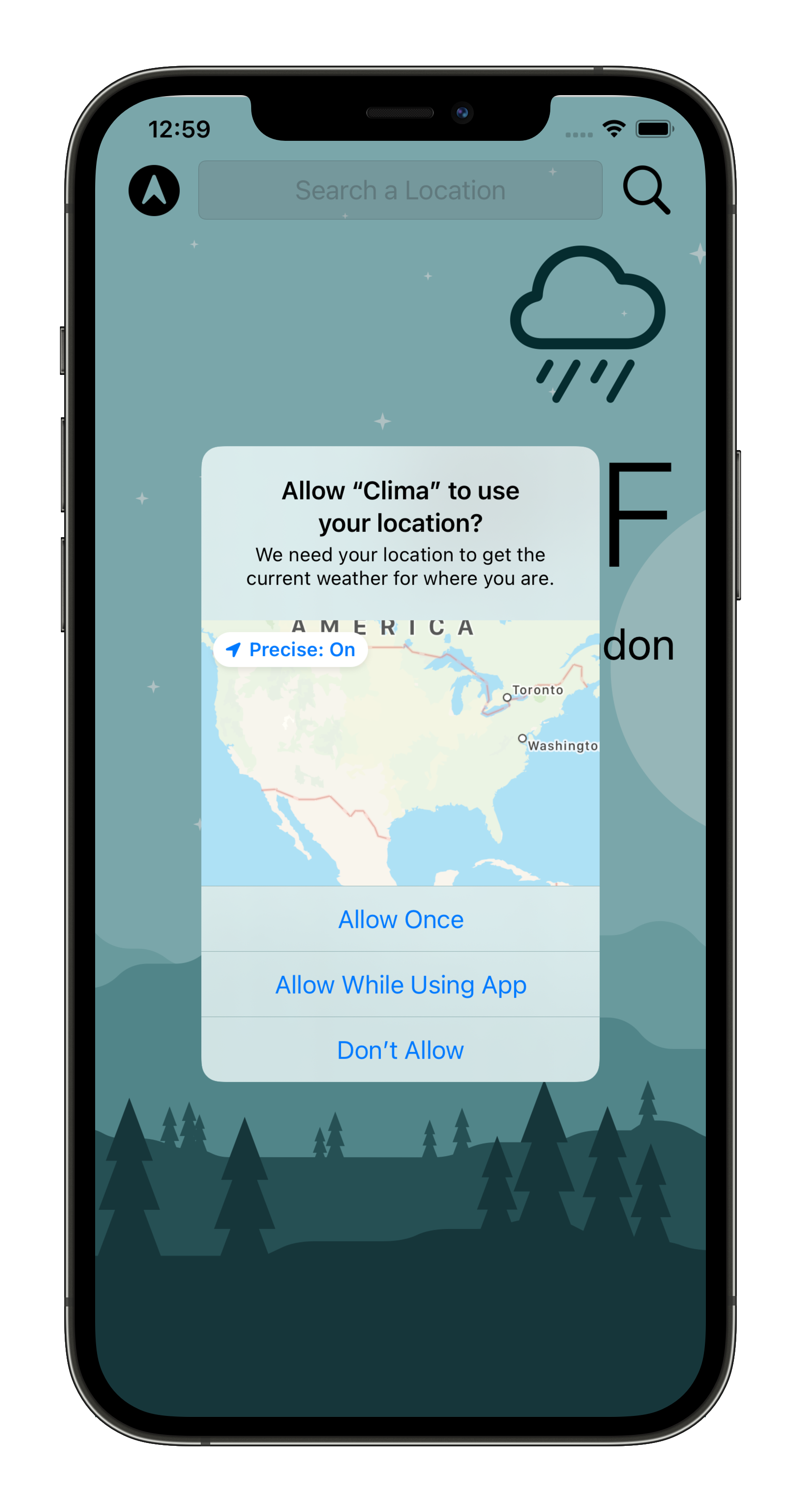 GitHub - mgmoh/Weather-App: iOS Weather app that allows user input of any location and displays ...