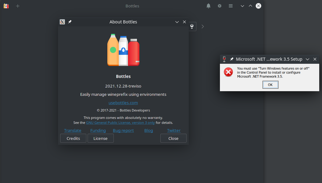 [BUG] dotnet35 fails to install · Issue #901 · bottlesdevs/Bottles · GitHub