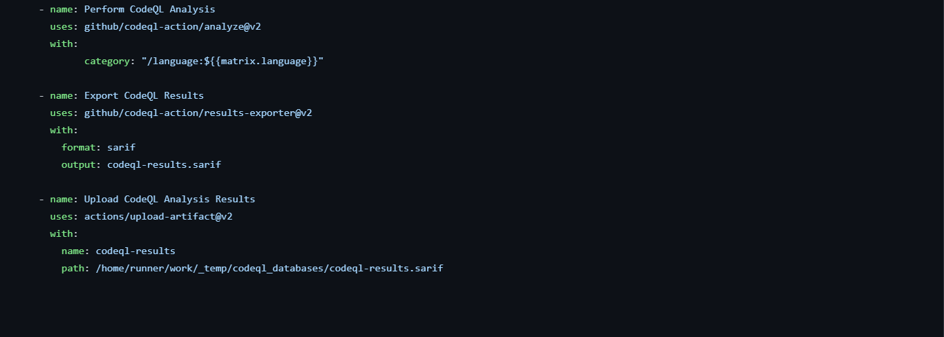 Unable To Convert Bqrs Files To Sarif Json Using Results Exporter Action On Codeql Workflow