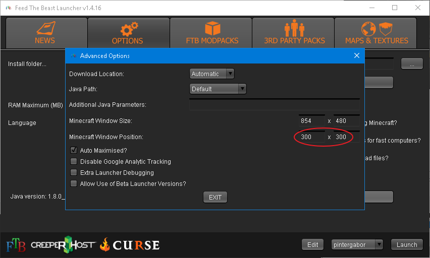 Feature request: Allow configuration of window position of Minecraft · Issue #2409 · MultiMC ...