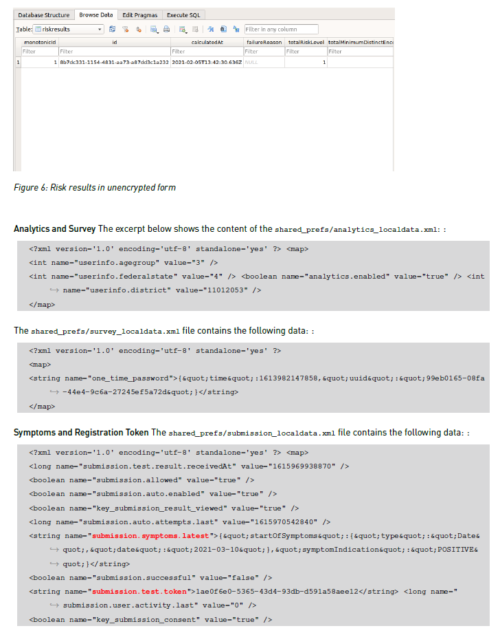 [BSI][20210416] Unencrypted Storage of Data · Issue #2846 · corona-warn ...