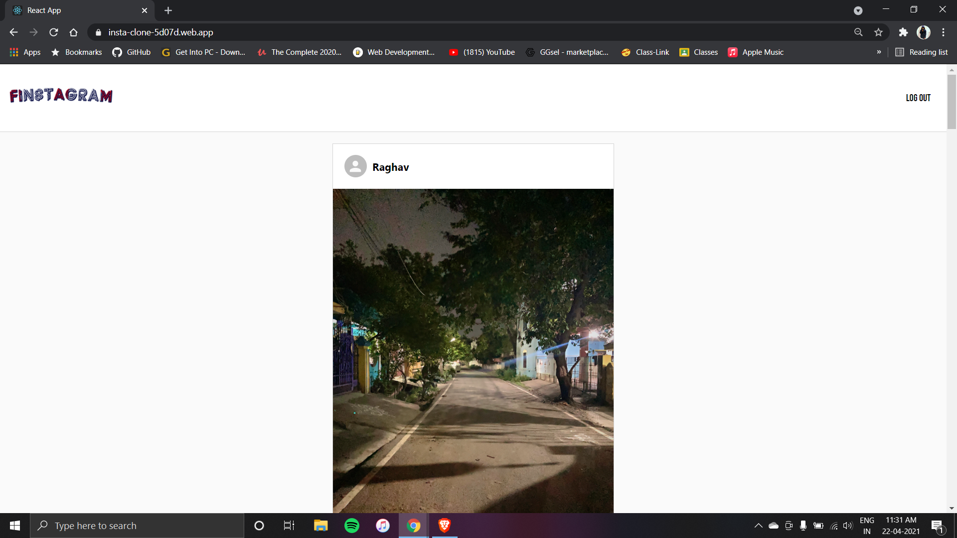 GitHub - raghavdx007/insta-clone