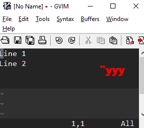 Append yanked line does not append to unnamed register · Issue #2480 · VsVim/VsVim · GitHub