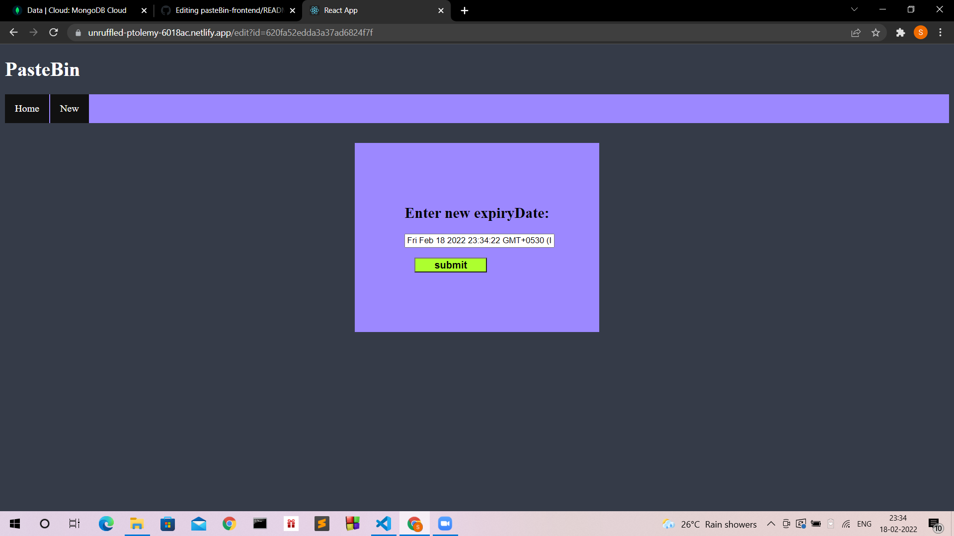 GitHub - siddhantmohanty2001/pasteBin-frontend