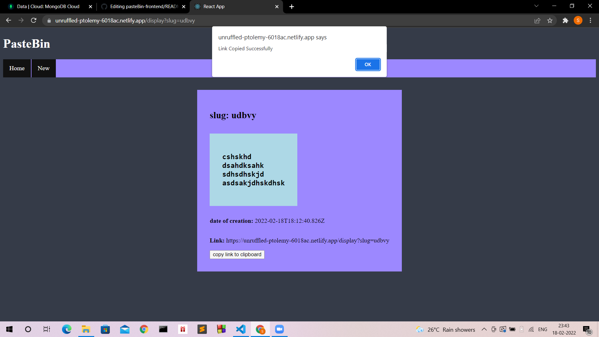GitHub - siddhantmohanty2001/pasteBin-frontend