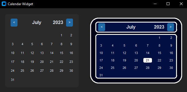 GitHub - ZikPin/CTkDataVisualizingWidgets: Custom calendar, graph and ...