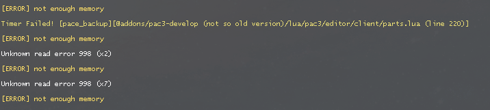 Extended use of PAC causes instant crashes? - PAC Backup System causes crashes. · Issue #1085 ...