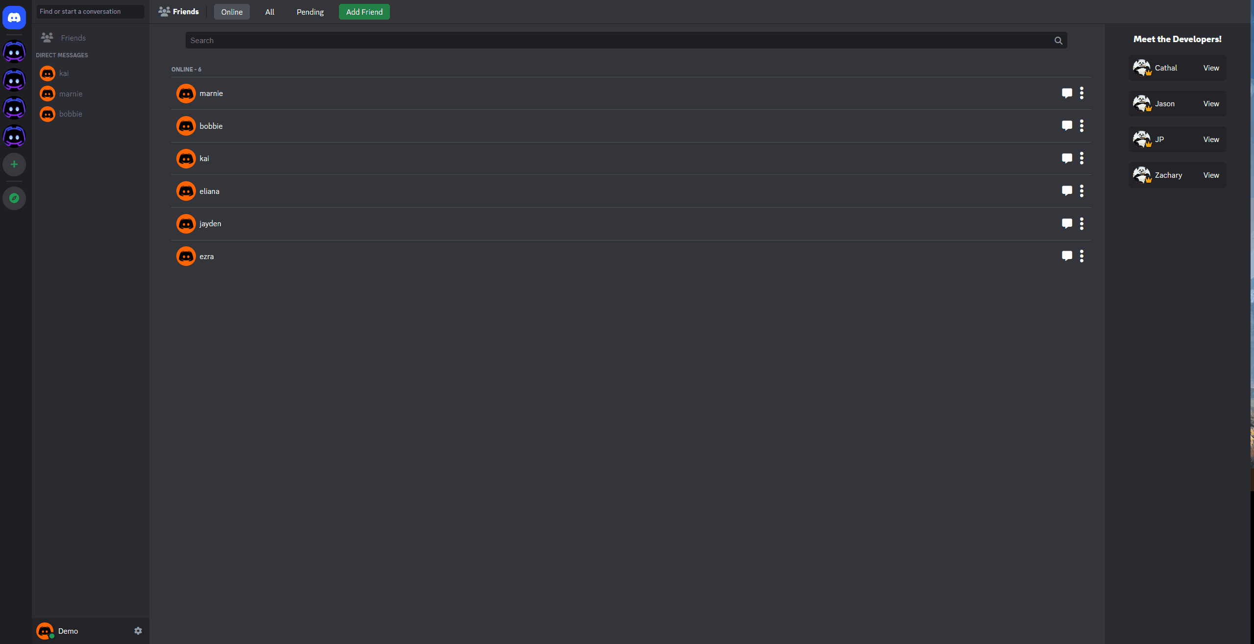 GitHub - cathalpaz/discord-clone