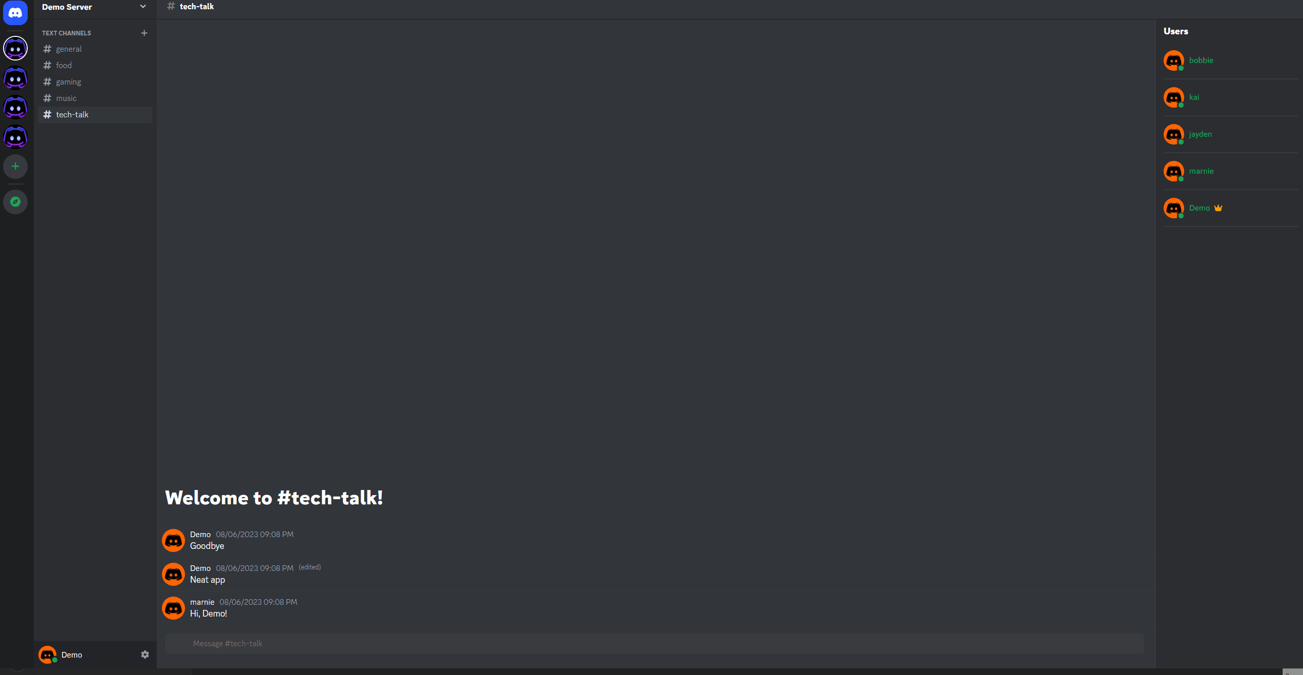 GitHub - cathalpaz/discord-clone