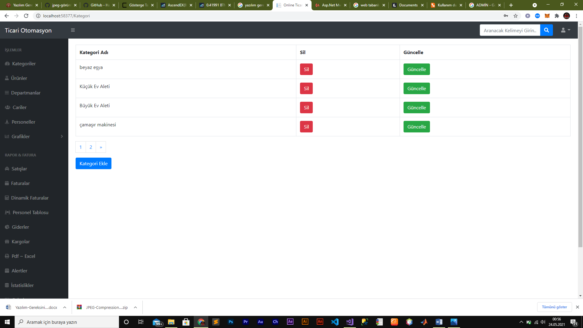 GitHub - omerkonca/OnlineTicariOtomasyon: Mvc5 ile sıfırdan dinamik bir web projesi, Mvc5 ile ...