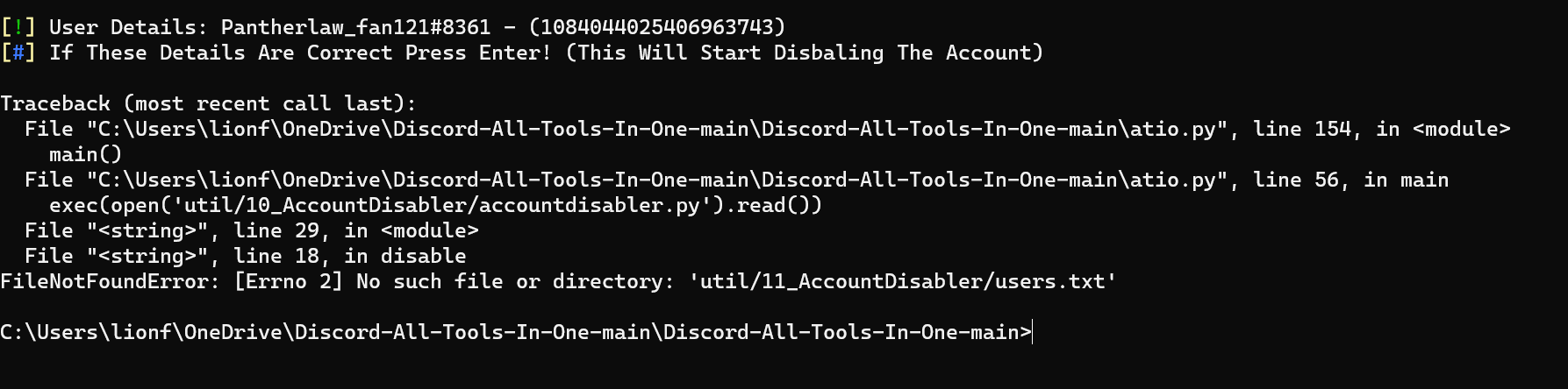 Disable token doesnt work · Issue #93 · AstraaDev/Discord-All-Tools-In-One · GitHub