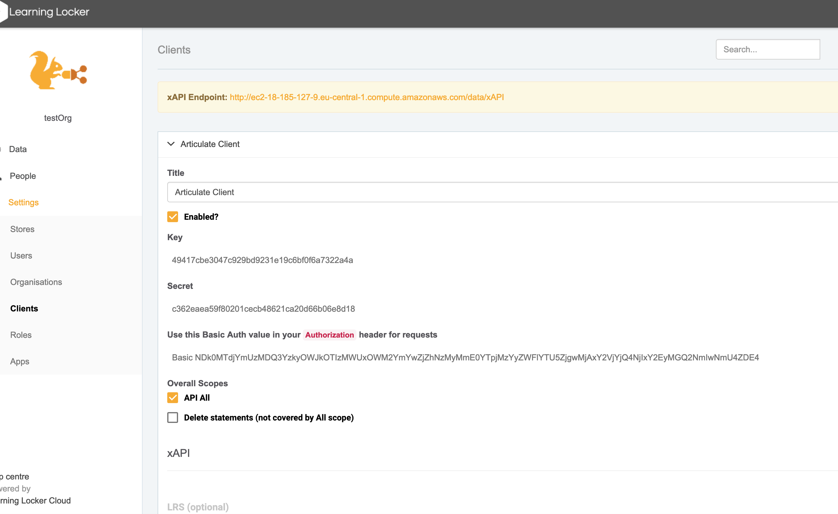 I always get 401 Unauthorized for xAPI response · Issue #1556 · LearningLocker/learninglocker ...