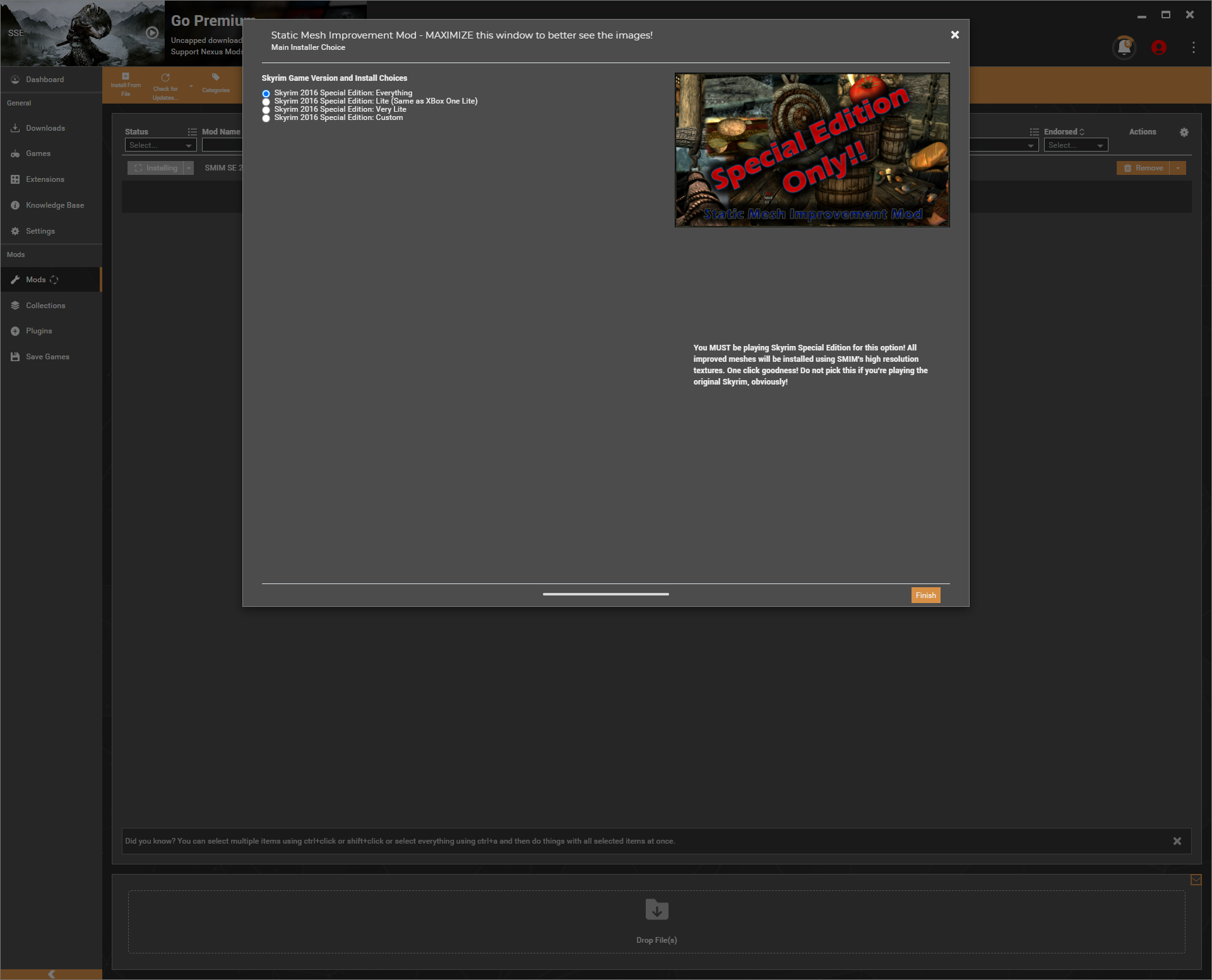 As a modder, I want to use a FOMOD installer to make mod choices · Issue #316 · Nexus-Mods ...