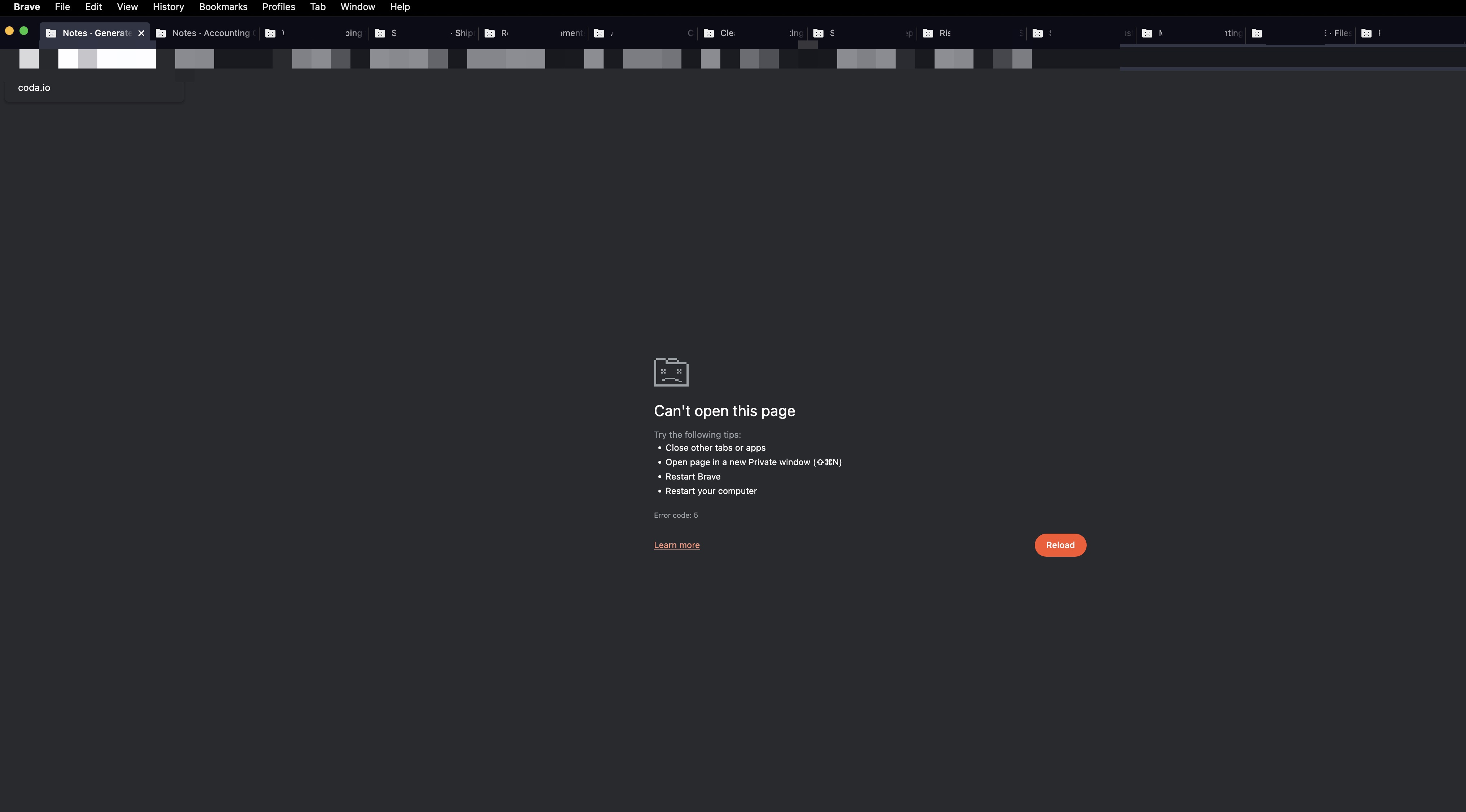 Brave crashes on coda.io · Issue #29559 · brave/brave-browser · GitHub
