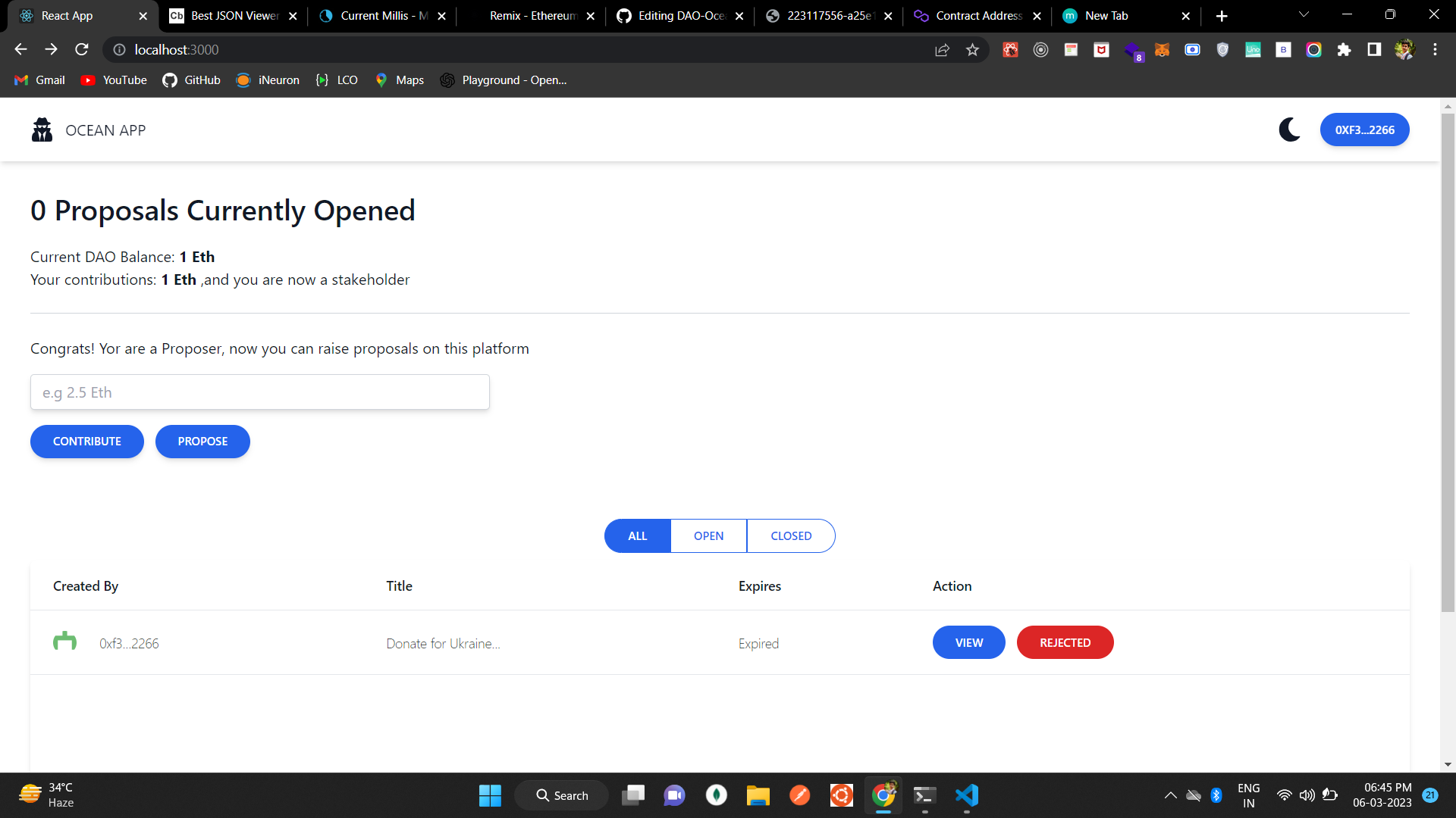 GitHub - gokulstevee/DAO-OceanApp