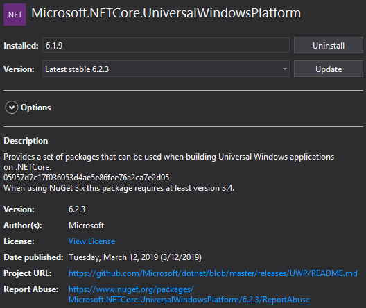 Add Release Notes For Uwp Net Core 622 · Issue 931 · Microsoft