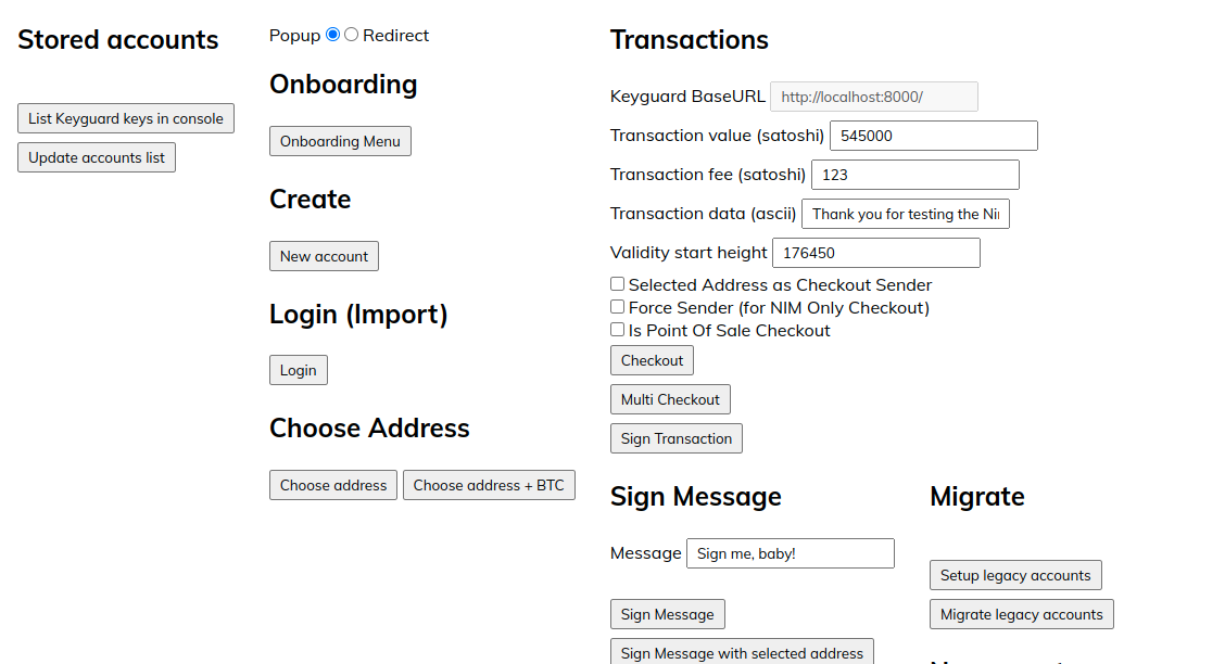 How To Integrate Keyguard And Hub Screenshots · Issue 482 · Nimiq Hub · Github