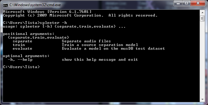 spleeter-native on Windows fails with command not recognized · Issue #8 · diracdeltas ...