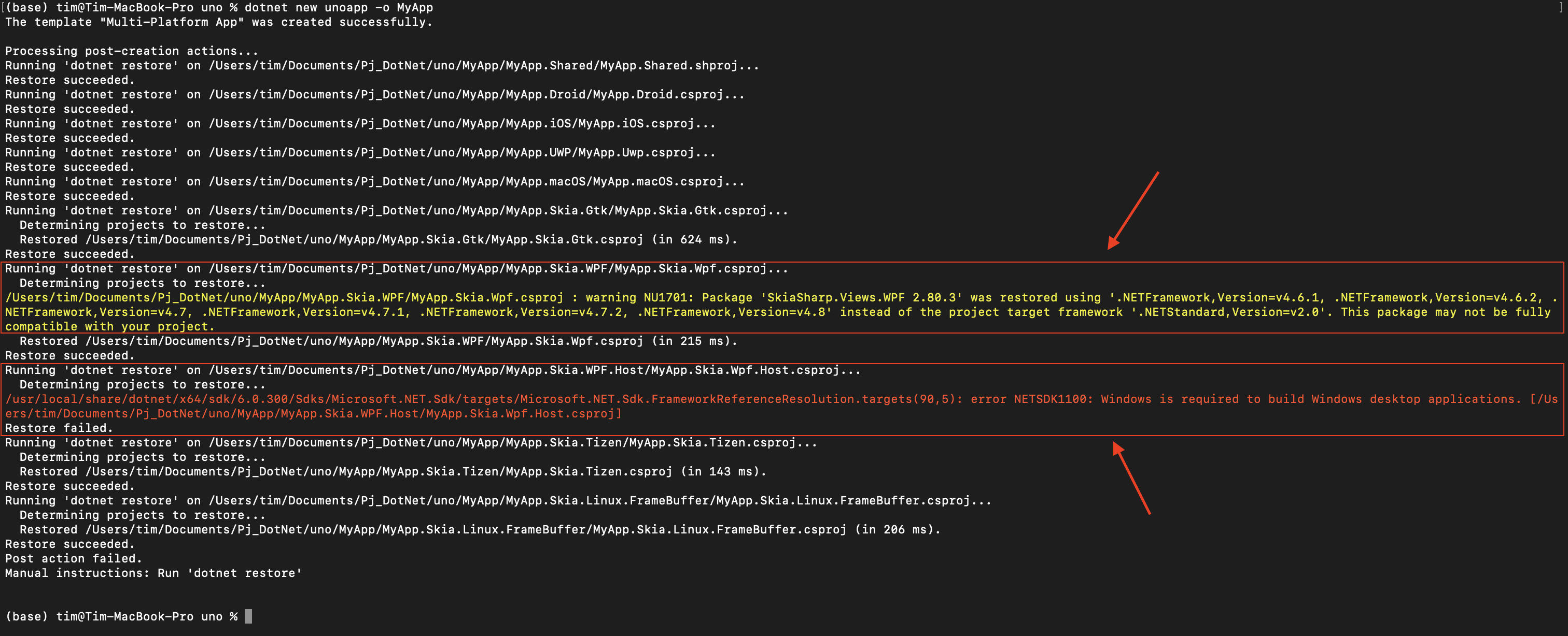 Some issues for first-time development using Uno · unoplatform uno ...