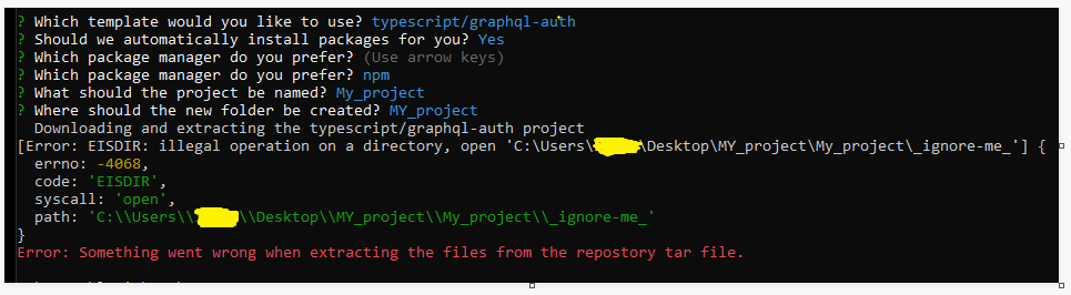 Something went wrong when extracting the files from the repostory tar file. · Issue #25 · prisma ...