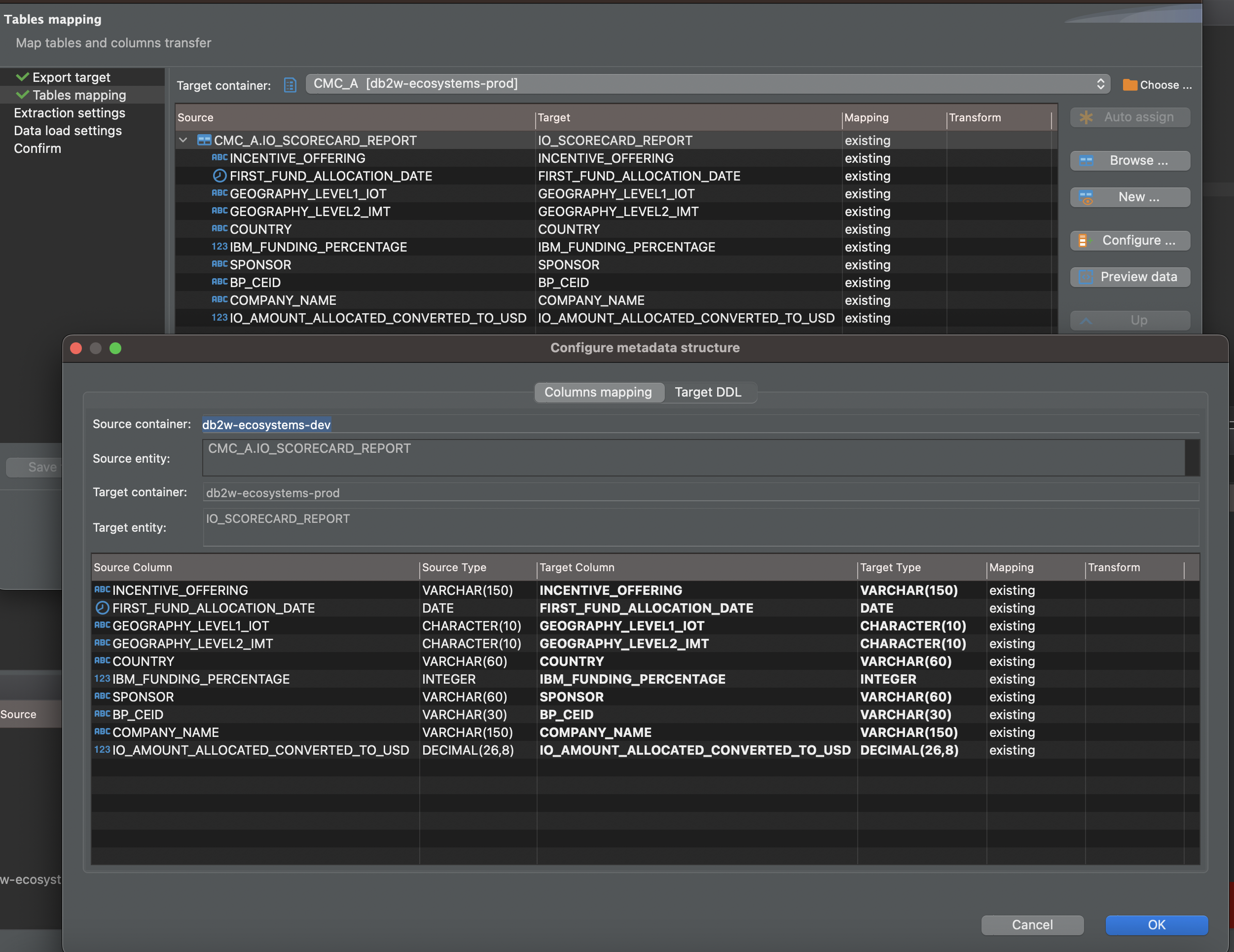 Export Data From Source Db2 To Target Db2 Fails On Incorrectly Created Target Decimal Datatype