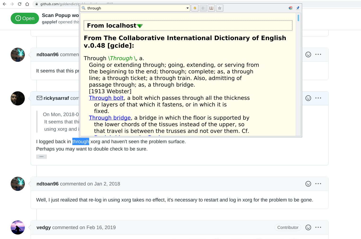 Scan Popup works abnormal under Wayland · Issue #913 · goldendict/goldendict · GitHub