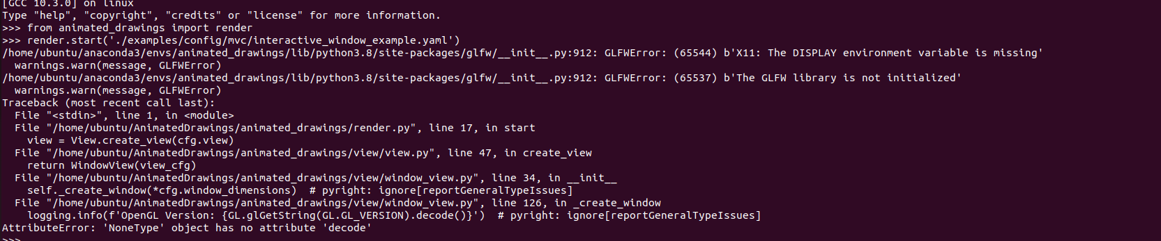 display error · Issue #194 · facebookresearch/AnimatedDrawings · GitHub
