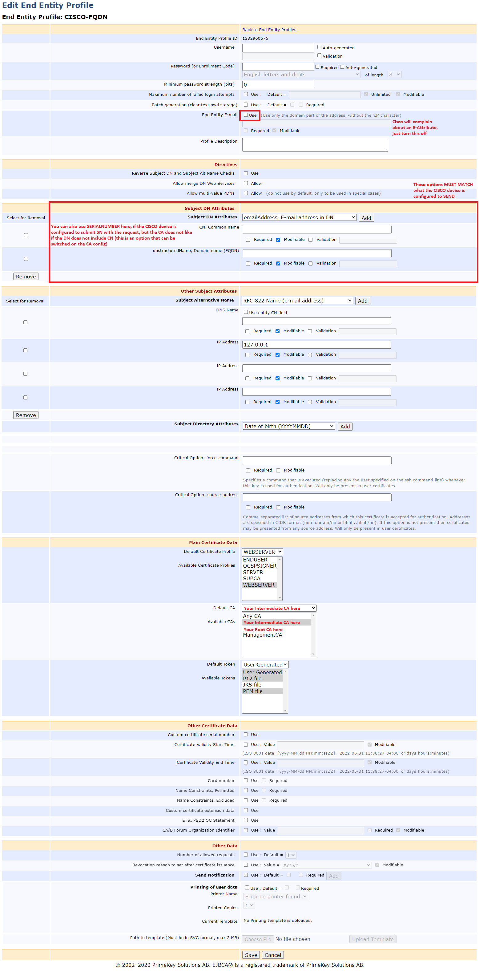 EJBCA Community - SCEP and CISCO Devices, problems with CERT STATUS expected value? · Issue #40 ...
